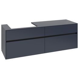 Villeroy & Boch Villeroy & Boch Waschtischunterschrank Collaro C02200 1600x548x500mm 4 Ausz. Waschtisch li Marine Bl C02200VQ