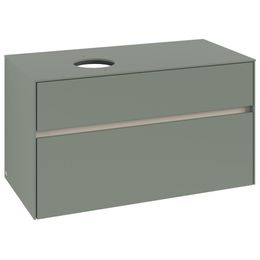 Villeroy & Boch Villeroy & Boch Waschtischunterschrank Collaro C03900 1000x548x500mm 2 Ausz. Waschtisch li Soft Gree C03900AF