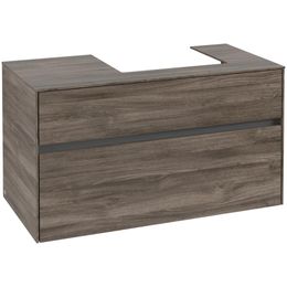 Villeroy & Boch Villeroy & Boch Collaro Waschbeckenunterschrank, 2 Ausz&uuml;ge, 1000 x 548 x 500 mm, Stone Oak C01500RK