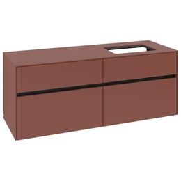 Villeroy & Boch Villeroy & Boch Waschtischunterschrank Collaro C11800 1400x548x500mm 4 Ausz. Waschtisch re Wine Red C11800AH