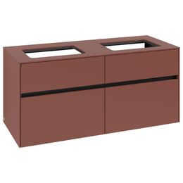 Villeroy & Boch Villeroy & Boch Waschtischunterschrank Collaro C11500 1200x548x500mm 4 Ausz. f&uuml;r 2 Waschtisch Wine R C11500AH