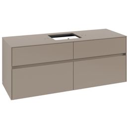 Villeroy & Boch Villeroy & Boch Waschtischunterschrank Collaro C13100 1400x548x500mm 4 Ausz. Waschtisch mittig Taupe C13100VM