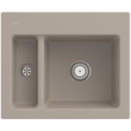 Villeroy & Boch Villeroy & Boch Einbausp&uuml;le Subway 60 XM 620x510mm Ablgarn. aus Keramik Almond cplus, 678001AM 678001AM