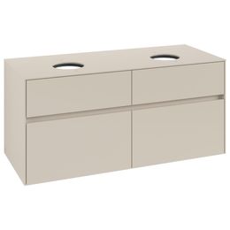 Villeroy & Boch Villeroy & Boch Waschtischunterschrank Collaro C044B0 1200x548x500mm m. Bel. 4 Ausz. f&uuml;r 2 Waschtisc C044B0VN