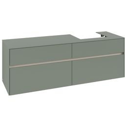 Villeroy & Boch Villeroy & Boch Waschtischunterschrank Collaro C07900 1600x548x500mm 4 Ausz. Waschtisch re Soft Gree C07900AF