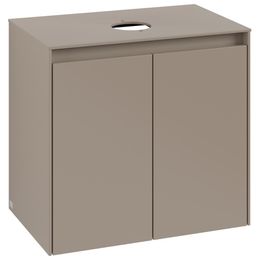 Villeroy & Boch Villeroy & Boch Waschtischunterschrank Collaro 600x548x380mm m. Bel. 2trg. Waschbecken mittig Taup C150B0VM