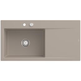 Villeroy & Boch Villeroy & Boch Einbausp&uuml;le Subway Style 60 1000x510mm Exc-Garn. IB li aus Keramik Almond cplus, 336 336202AM