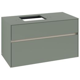 Villeroy & Boch Villeroy & Boch Waschtischunterschrank Collaro C12600 1000x548x500mm 2 Ausz. Waschtisch li Soft Gree C12600AF