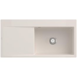 Villeroy & Boch Villeroy & Boch Einbausp&uuml;le Subway Style 60 Flat 1000x510mm Ablgarn. IB re Keram. Crema cplus, 33611 33611FKR