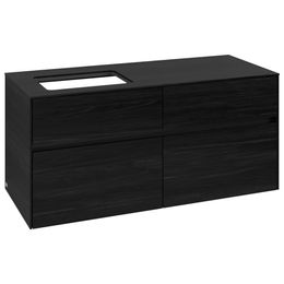 Villeroy & Boch Villeroy & Boch Waschtischunterschrank Collaro C11300 1200x548x500mm 4 Ausz. Waschtisch li Black Oak C11300AB