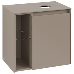 Villeroy & Boch Villeroy & Boch Waschtischunterschrank Collaro 600x548x380mm 1trg. A:re Waschbecken re Taupe C15100VM