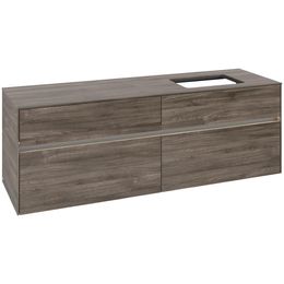 Villeroy & Boch Villeroy & Boch Waschtischunterschrank Collaro C122B0 1600x548x500mm mit Beleuchtung Stone Oak C122B0RK