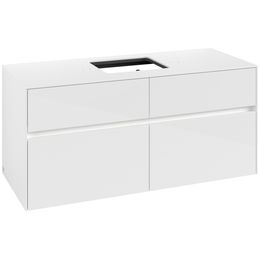 Villeroy & Boch Villeroy & Boch Waschtischunterschrank Collaro C128B0 1200x548x500mm mit Beleuchtung Glossy White C128B0DH