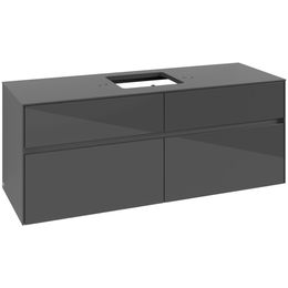 Villeroy & Boch Villeroy & Boch Waschtischunterschrank Collaro C13100 1400x548x500mm Glossy Grey C13100FP
