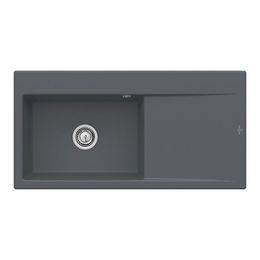 Villeroy & Boch Villeroy & Boch Einbausp&uuml;le Subway Style 60 336201 1000x 510mm IB li aus Keramik Graphite cplus, 336 336200i4