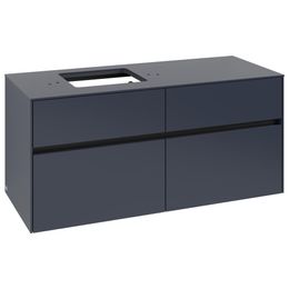 Villeroy & Boch Villeroy & Boch Waschtischunterschrank Collaro C12900 1200x548x500mm 4 Ausz. Waschtisch li Marine Bl C12900VQ
