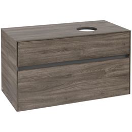 Villeroy & Boch Villeroy & Boch Collaro Waschbeckenunterschrank, 2 Ausz&uuml;ge, 1000 x 548 x 500 mm, Stone Oak C04000RK