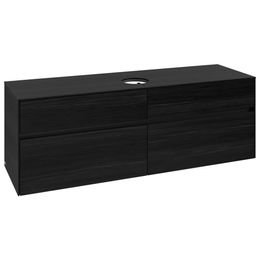 Villeroy & Boch Villeroy & Boch Waschtischunterschrank Collaro C04900 1600x548x500mm 4 Ausz. Waschtisch mittig Black C04900AB