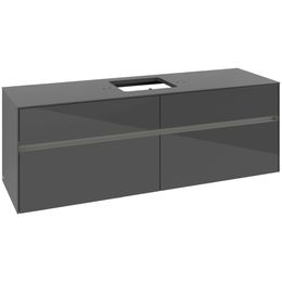 Villeroy & Boch Villeroy & Boch Waschtischunterschrank Collaro C134B0 1600x548x500mm mit Beleuchtung Glossy Grey C134B0FP