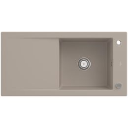 Villeroy & Boch Villeroy & Boch Einbausp&uuml;le Timeline 60 1000x510mm Exc-Garn. aus Keramik Almond cplus, 679002AM 679002AM