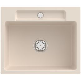 Villeroy & Boch Villeroy & Boch Einbausp&uuml;le Siluet 60 S flat 600x510mm Ablgarn. aus TitanCeram Ivory cplus, 33461FFU 33461FFU