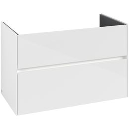 Villeroy & Boch Villeroy & Boch Waschtischunterschrank Collaro C145B0 472x609,5x961mm mit Beleuchtung Glossy White C145B0DH