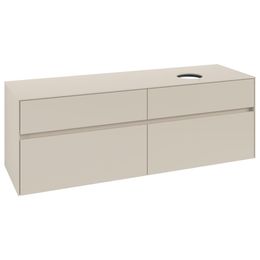 Villeroy & Boch Villeroy & Boch Waschtischunterschrank Collaro C05100 1600x548x500mm 4 Ausz. Waschtisch re Cashmere C05100VN