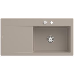 Villeroy & Boch Villeroy & Boch Einbausp&uuml;le Subway Style 60 1000x510mm Exc-Garn. IB re aus Keramik Almond cplus, 336 336102AM