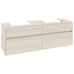 Villeroy & Boch Villeroy & Boch Waschtischunterschrank Collaro C02100 1600x548x500mm 4 Ausz. f&uuml;r 2 Waschtisch White C02100AA