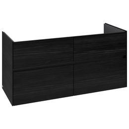 Villeroy & Boch Villeroy & Boch Waschtischunterschrank Collaro 1261x610x480mm 4 Ausz. Waschbecken mittig Black Oak C14700AB