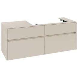 Villeroy & Boch Villeroy & Boch Waschtischunterschrank Collaro C09000 1400x548x500mm 4 Ausz. Waschtisch re Cashmere C09000VN