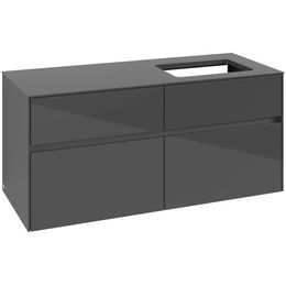 Villeroy & Boch Villeroy & Boch Waschtischunterschrank Collaro C11400 1200x548x500mm Glossy Grey C11400FP
