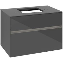 Villeroy & Boch Villeroy & Boch Waschtischunterschrank Collaro 800x548x500mm m. Bel. 2 Ausz. Waschtisch mittig Gloss C124B0FP