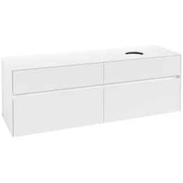 Villeroy & Boch Villeroy & Boch Waschtischunterschrank Collaro C051 1600x548x 500mm 4 Ausz. Waschbecken re White Mat C05100MS