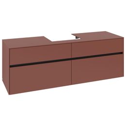 Villeroy & Boch Villeroy & Boch Waschtischunterschrank Collaro C07700 1600x548x500mm 4 Ausz. Waschtisch mittig Wine C07700AH