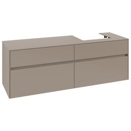 Villeroy & Boch Villeroy & Boch Waschtischunterschrank Collaro C079B0 1600x548x500mm m. Bel. 4 Ausz. Waschtisch re T C079B0VM