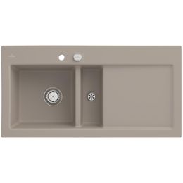 Villeroy & Boch Villeroy & Boch Einbausp&uuml;le Subway 60 1000x510mm Exc-Garn. IB li aus Keramik Almond cplus, 677002AM 677002AM