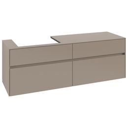 Villeroy & Boch Villeroy & Boch Waschtischunterschrank Collaro C022B0 1600x548x500mm m. Bel. 4 Ausz. Waschtisch li T C022B0VM