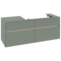 Villeroy & Boch Villeroy & Boch Waschtischunterschrank Collaro C09000 1400x548x500mm 4 Ausz. Waschtisch re Soft Gree C09000AF