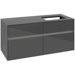 Villeroy & Boch Villeroy & Boch Waschtischunterschrank Collaro C114B0 1200x548x500mm mit Beleuchtung Glossy Grey C114B0FP