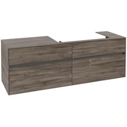 Villeroy & Boch Villeroy & Boch Collaro Waschbeckenunterschrank, 4 Ausz&uuml;ge, 1600 x 548 x 500 mm, Stone Oak C02700RK