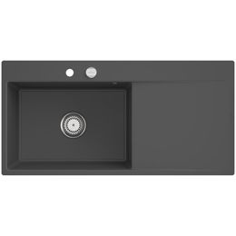 Villeroy & Boch Villeroy & Boch Einbausp&uuml;le Subway Style 60 Flat 1000x510mm Exc-Garn. IB li Keram. Graphite cplus, 3 33622Fi4