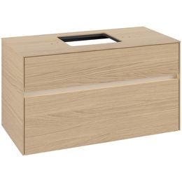 Villeroy & Boch Villeroy & Boch Waschtischunterschrank Collaro C125B0 1000x548x500mm mit Beleuchtung Nordic Oak C125B0VJ