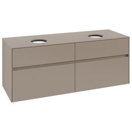 Villeroy & Boch Villeroy & Boch Waschtischunterschrank Collaro C048B0 1400x548x500mm m. Bel. 4 Ausz. f&uuml;r 2 Waschtisc C048B0VM