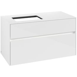Villeroy & Boch Villeroy & Boch Waschtischunterschrank Collaro C110B0 1000x548x500mm mit Beleuchtung Glossy White C110B0DH