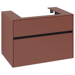 Villeroy & Boch Villeroy & Boch Waschtischunterschrank Collaro C08000 800x548x500mm 2 Ausz. Waschtisch mittig Wine R C08000AH