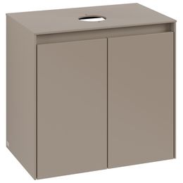 Villeroy & Boch Villeroy & Boch Waschbeckenunterschrank Collaro 600x 548x380mm 2trg. Waschbecken mittig Taupe C15000VM