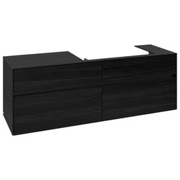 Villeroy & Boch Villeroy & Boch Waschtischunterschrank Collaro C02700 1600x548x500mm 4 Ausz. Waschtisch re Black Oak C02700AB