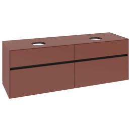 Villeroy & Boch Villeroy & Boch Waschtischunterschrank Collaro C052B0 1600x548x500mm m. Bel. 4 Ausz. f&uuml;r 2 Waschtisc C052B0AH