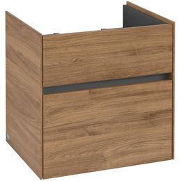 Villeroy & Boch Villeroy & Boch Collaro Waschbeckenunterschrank, 2 Ausz&uuml;ge, 554 x 546 x 444 mm, Kansas Oak C00800RH